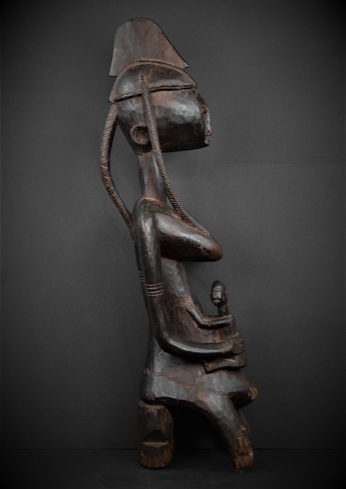 Statue Maternité Bamana, Gwandusu, Mali - Galerie Eve Begalli