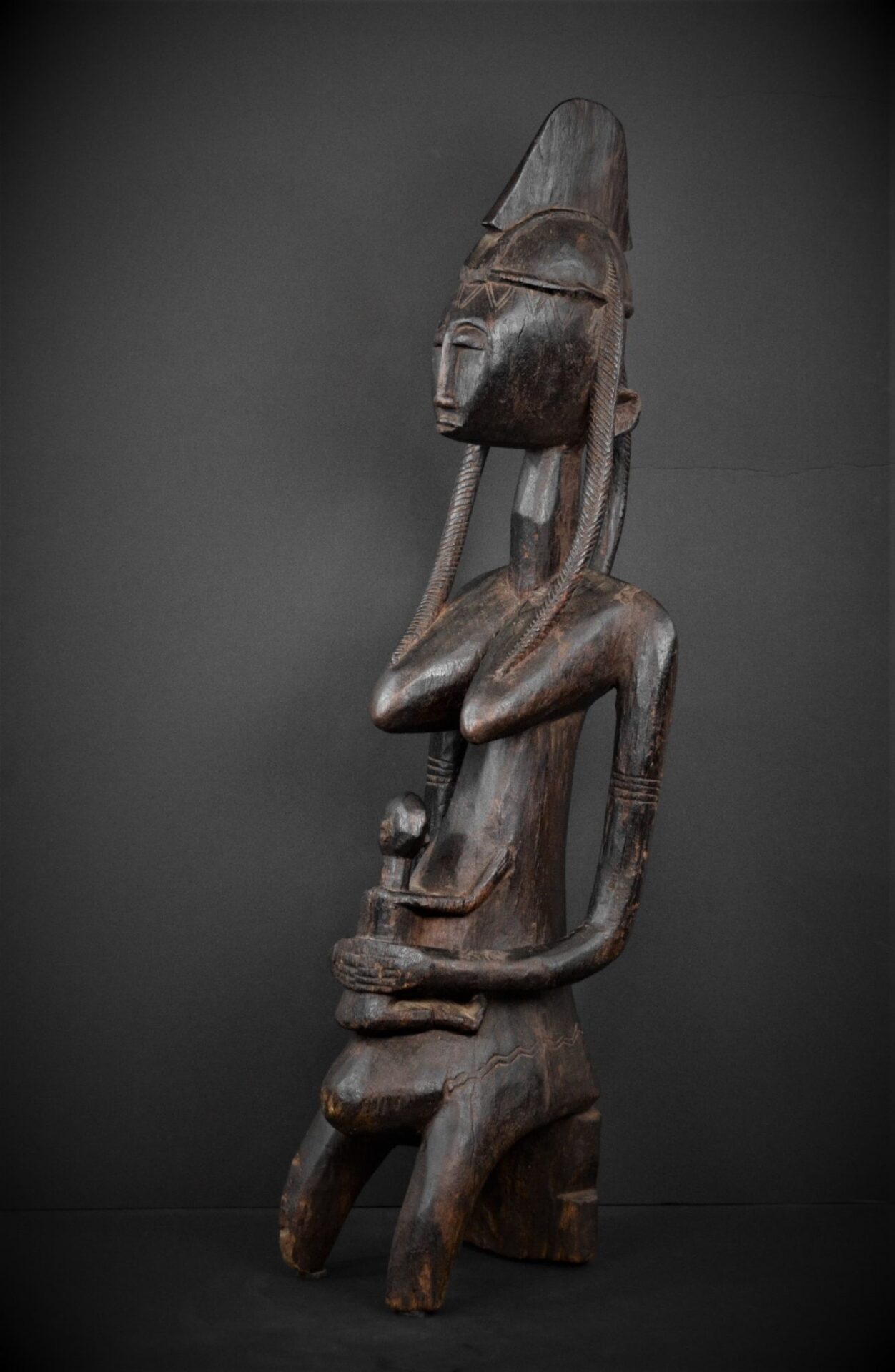 Statue Maternité Bamana, Gwandusu, Mali - Galerie Eve Begalli