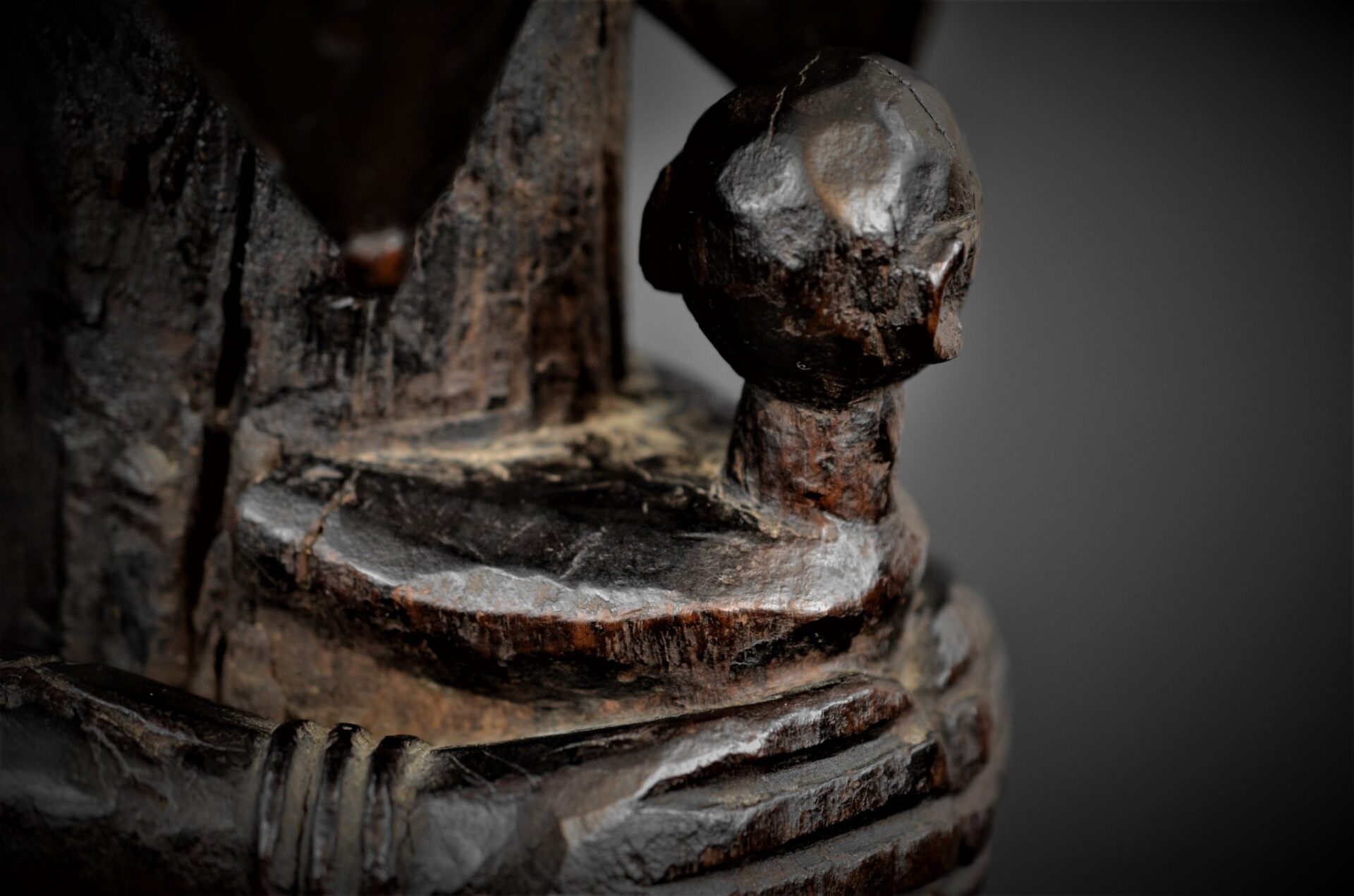 Statue Mère et enfant Bamana, Gwandusu, Mali - Galerie Eve Begalli
