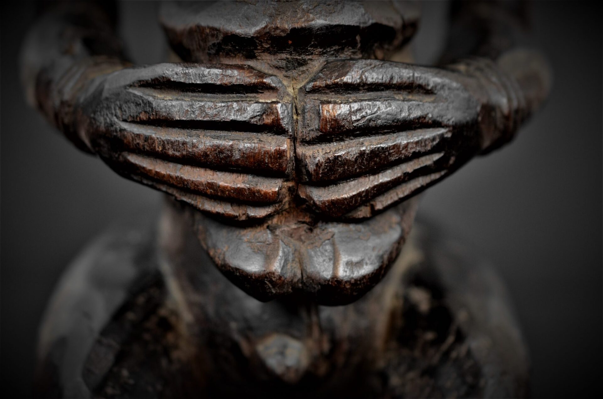 Statue Mère et enfant Bamana, Gwandusu, Mali - Galerie Eve Begalli