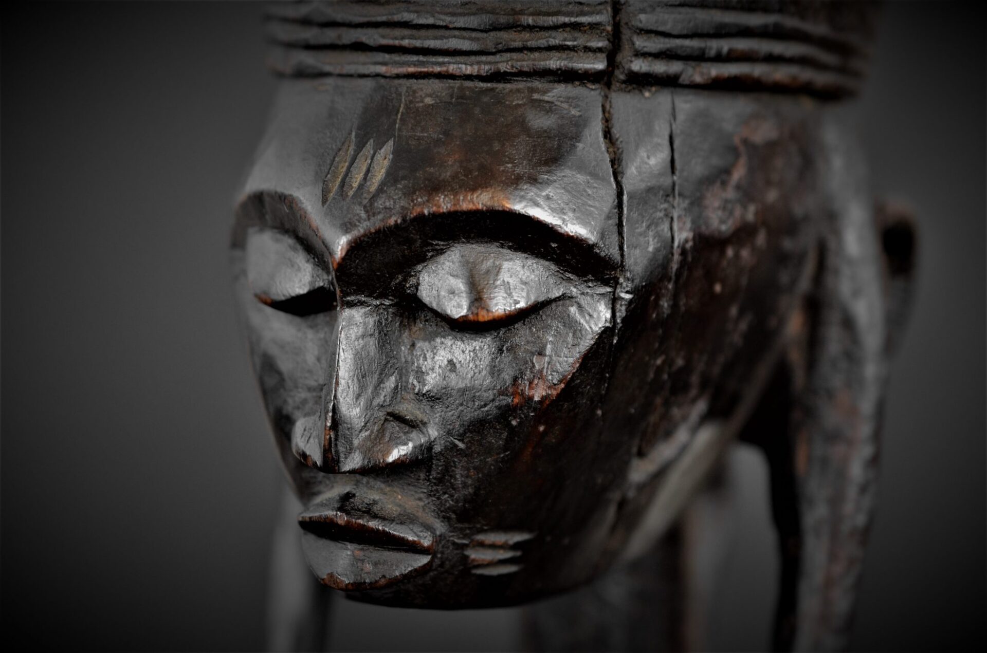 Statue Mère et enfant Bamana, Gwandusu, Mali - Galerie Eve Begalli